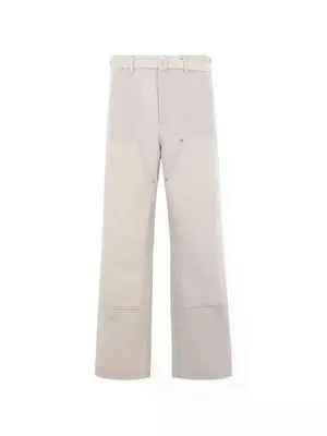 Carhartt Work In Progress Belted Panelled Trousers - White
