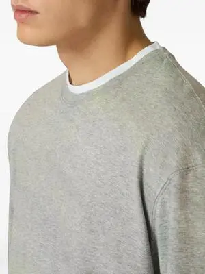 LARDINI Long-sleeve Cotton T-shirt - Grey