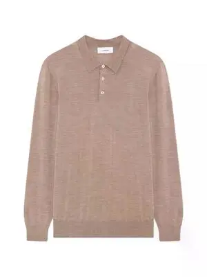 LARDINI Virgin Wool Polo Shirt - Neutrals