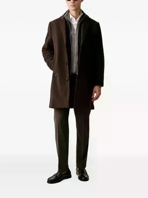 LINDBERGH Ribbed-knit Zip-up Cardigan