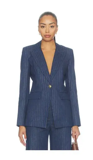 VERONICA BEARD Veronica Beard Naira Dickey Jacket In Navy. Size 0. Also