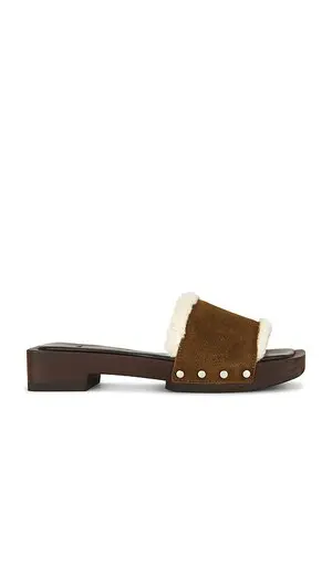 Vince Barbara Shearling Clog In . Also - Brown