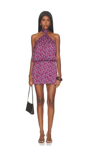 Rococo Sand Halter Neck Mini Dress In . Also