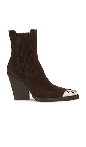 Paris Texas Dallas Embellished Toe Ankle Boot In . Also - Chocolate