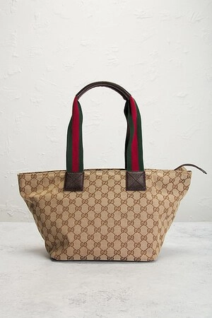 Gucci Web Bucket Tote Bag