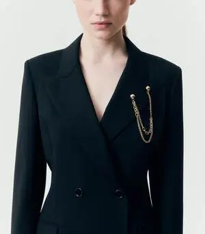 Marella Neckless-detail Mini Blazer Dress