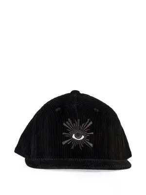 HOUSE OF ERRORS All-seeing Eye-patch Corduroy Cap - Black