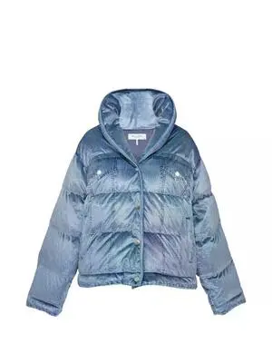 Rag & Bone Angie Cropped Puffer Jacket - Blue