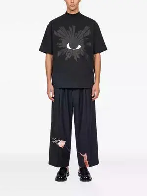 HOUSE OF ERRORS All-seeing Eye-patch High-neck T-shirt