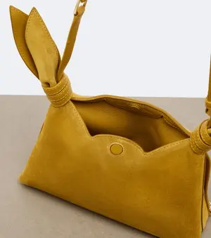Loewe Scarf Mini Suede Shoulder Bag