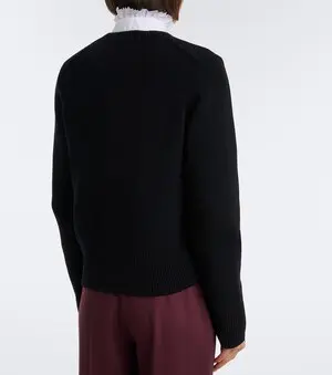 Burberry Ekd Embellished Wool And Cashmere Cardigan