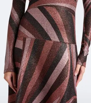 Emilio Pucci Iride Lurex® Jersey Midi Dress
