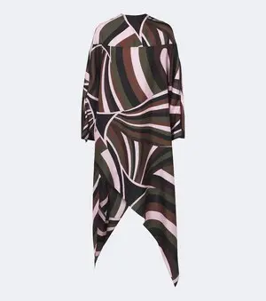 Emilio Pucci Iride Crepe De Chine Silk Kaftan - Multicoloured