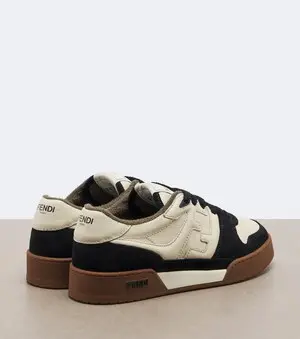 Fendi Match Leather Sneakers