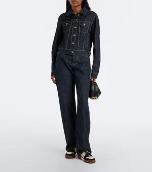 Fendi Match Leather Sneakers