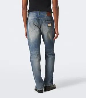 Dolce & Gabbana Distressed Straight Jeans
