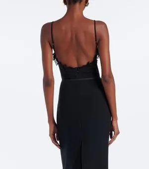 TOM FORD Ruffled Silk Bodysuit