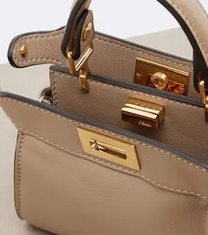 Fendi Peekaboo® Nano Leather Top-handle Bag
