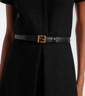 Fendi Ff Zucca Reversible Belt