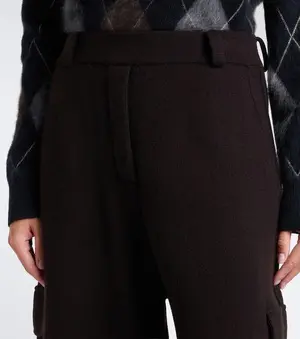 LISA YANG Azaria Cashmere Barrel-leg Pants