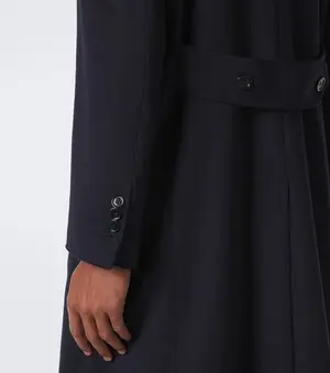Dolce & Gabbana Double-breasted Virgin Wool Crepe Coat