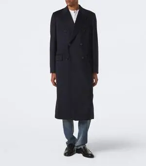 Dolce & Gabbana Double-breasted Virgin Wool Crepe Coat