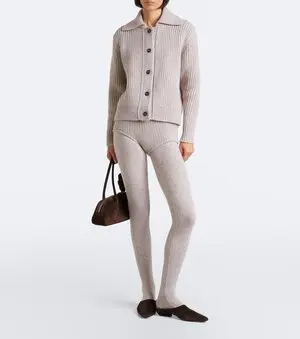 Magda Butrym Ribbed-knit Wool Shorts
