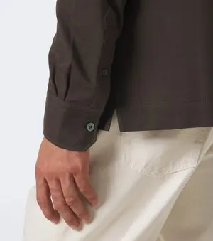 Zegna Cotton Pique Polo Shirt - Brown