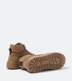Bogner Antwerp Shearling-lined Suede Lace-up Boots