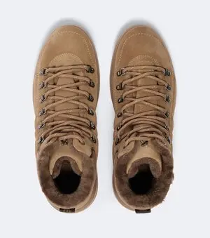 Bogner Antwerp Shearling-lined Suede Lace-up Boots