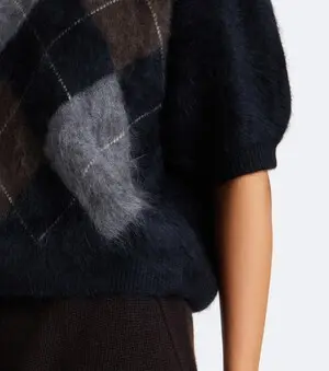 LISA YANG Juniper Argyle Cashmere Sweater - Multicoloured