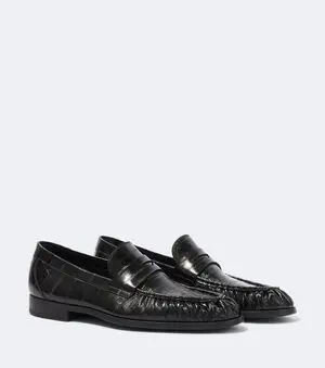 Magnanni Leather Loafers - Black