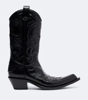 Acne Studios Bouni Leather Cowboy Boots