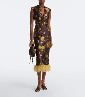 La DoubleJ Devon Floral Jacquard Pouch