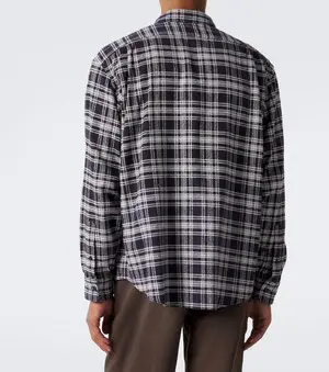 A.PRESSE Checked Cotton And Silk Shirt