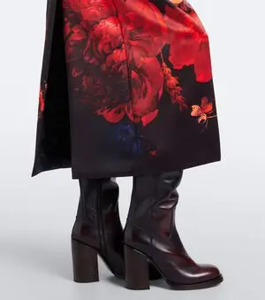 Dries Van Noten Floral Midi Skirt