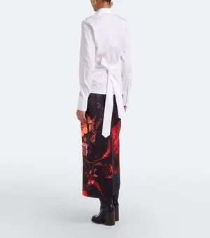Dries Van Noten Floral Midi Skirt