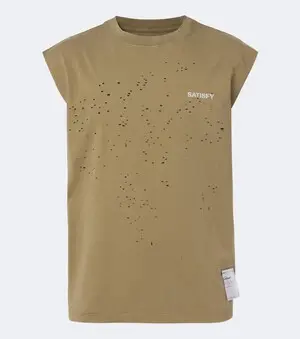 Satisfy Mothtech Cotton Jersey Tank Top - Beige