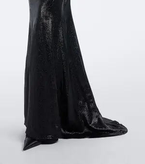 TOM FORD Embellished Silk-blend Gown