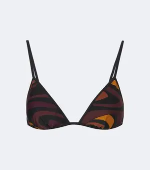 Emilio Pucci Marmo Bikini Top - Multicoloured