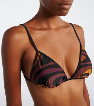 Emilio Pucci Marmo Bikini Top