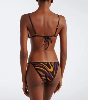 Emilio Pucci Marmo Bikini Top