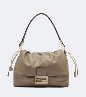 Fendi Baguette® Soft Large Leather Shoulder Bag - Brown