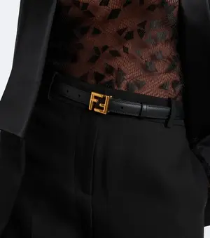 Fendi Ff Leather Belt