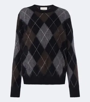 LISA YANG Margy Argyle Cashmere Sweater - Multicoloured