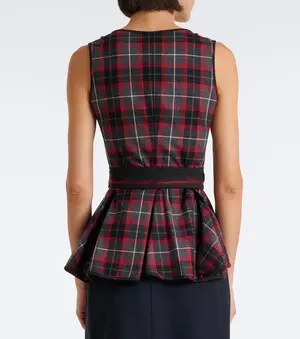 VIVIENNE WESTWOOD Roxy Tartan Wool Top