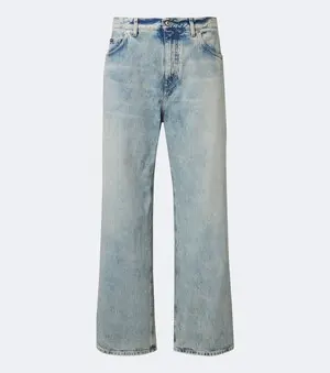 Dolce & Gabbana Faded Wide-leg Jeans - Blue