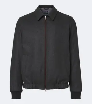 Fedeli Cashmere Blouson Jacket - Grey
