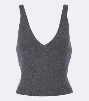 LISA YANG Violia Cashmere Top - Grey