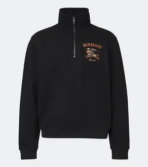 Burberry Ekd Cotton Jersey Sweatshirt - Black